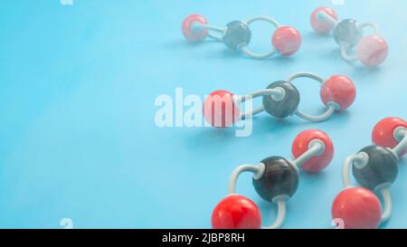 Carbon dioxide (CO2) molecule. Greenhouse gas. Stylized skeletal ...