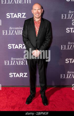 Alex Macqueen attends the 'Becoming Elizabeth' Premiere held at the ...