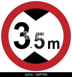 Illustration of Road Prohibitory Sign Maximum Weight Stock Vector Image ...