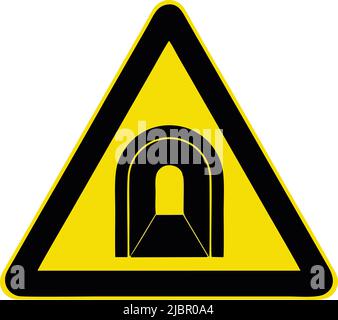 tunnel ahead road sign. sign tunnel icon. Vector road tunnel icon ...
