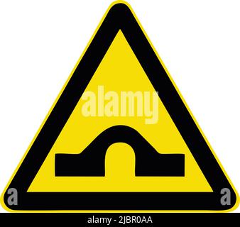 Vector Hump bridge Road Sign Icon Stock Vector Image & Art - Alamy