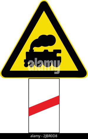 Level crossing ahead (without safety barriers), Slash symbol 3, Gallery ...