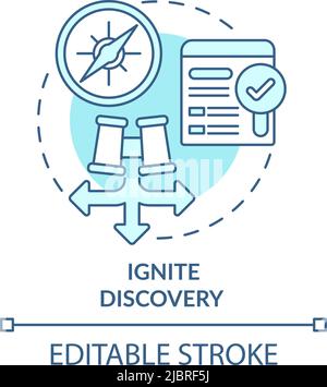 Discovery turquoise concept icon Stock Vector Image & Art - Alamy
