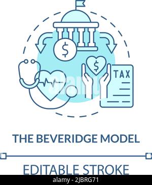 Beveridge model concept icon Stock Vector Image & Art - Alamy