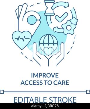 Improve access to care concept icon Stock Vector Image & Art - Alamy
