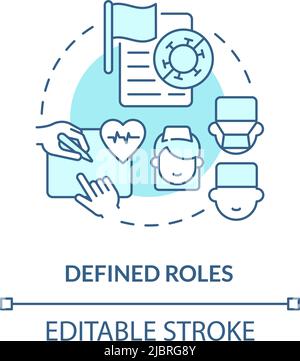 Defined roles concept icon Stock Vector Image & Art - Alamy