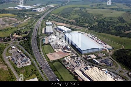 aerial view of the Great Bear Distribution unit at Markham Vale near ...