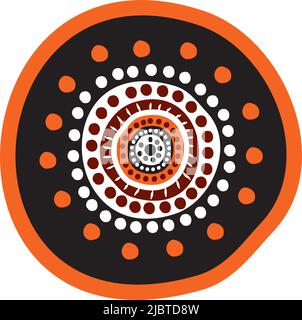 Turtle icon logo design with aboriginal style vector template Stock ...