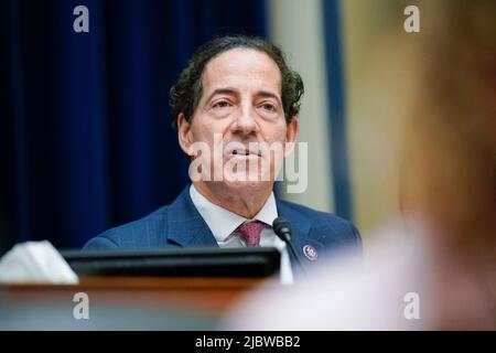 Rep. Jamie Raskin, D-Md., speaks as he responds to President Donald ...