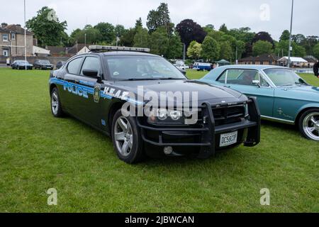 LAPD Police car at the American Classic Car Show at Keynsham rugby club ...