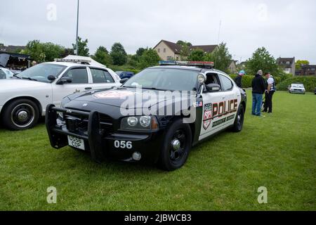 LAPD Police car at the American Classic Car Show at Keynsham rugby club ...