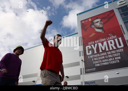 Cardiff, Wales, 8th June 2022. Louis van Gaal coach of Netherlands ...