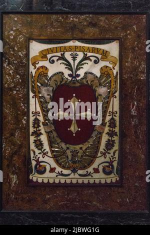 FLORENCE, ITALY - SEPTEMBER 13, 2018: This is the tombstone of Julian ...
