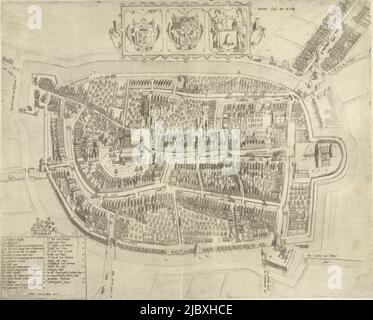 Map of Franeker, 1598, The Netherlands Stock Photo - Alamy
