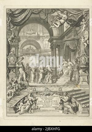 Venus with angel, Venus (title on object), Series after paintings by ...