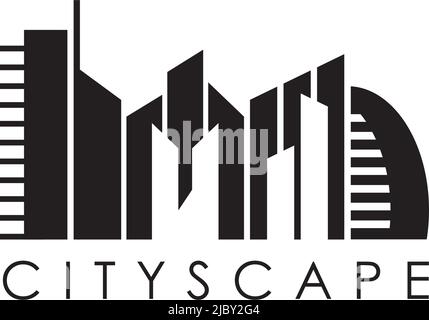 Cityscape logo design inspiration vector template Stock Vector Image ...