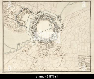 Map of Landau, ca. 1701-1715, 1701 - 1715 drawing Map of the ...