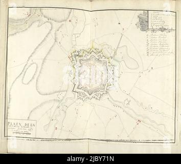 Map of the fortifications around the city of Ath, Harmanus van Loon ...
