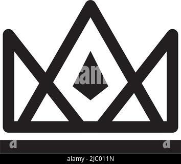 Simple crown icon logo design inspiration vector illustration template ...