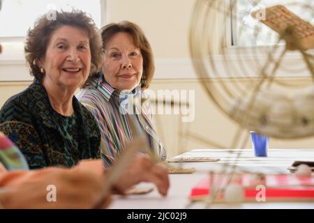 Elderly women playing bingo Stock Photo - Alamy