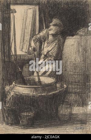 Mixing the paint, Anthon Gerhard Alexander van Rappard, 1868 - 1892 ...