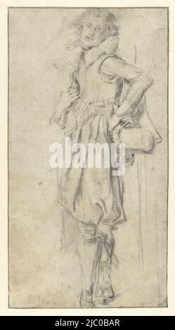 Man, dressed according to the fashion of about 1620, Man, standing in ...