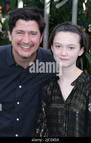 Ken Marino and Ruby Marino at the Los Angeles premiere of 'Jurassic ...