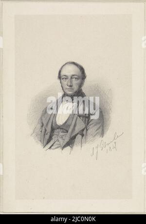 Portrait of Arnoldus Johannes Eymer, Adrianus Johannes Ehnle, 1847 ...