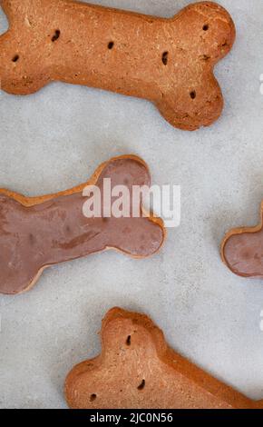 dog treats on neutral rustic background with copy space Stock Photo - Alamy