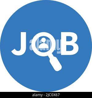 Job, magnifier, search icon - Vector EPS file. Perfect use for print ...