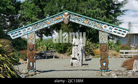 Traditional meeting place a Maori Marae North Island New Zealand Stock ...