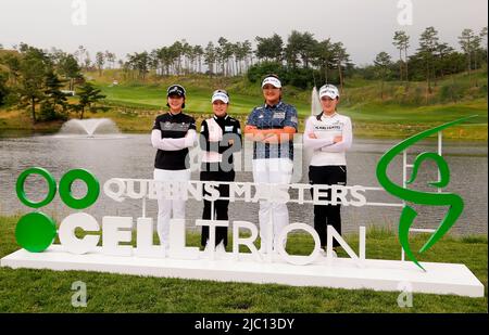 (L-R) Ryu Hae-Ran, Park Ji-Young, Park Min-Ji, Park Hyun-Kyung, June 9 ...