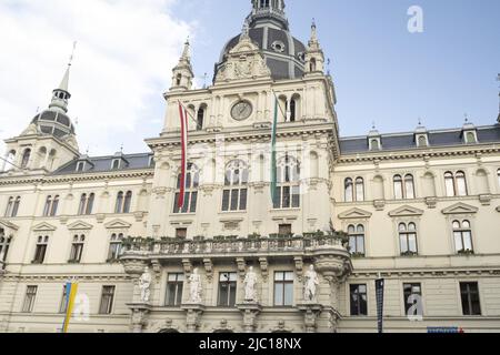 Graz Austria historical city hall view Stock Photo - Alamy