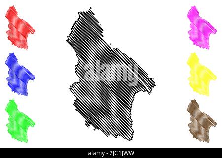 Cythera island (Hellenic Republic, Greece, Attica) map vector ...