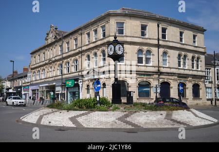 The Clock Tower Roundabout in Penarth Town Centre Penarth South Wales ...