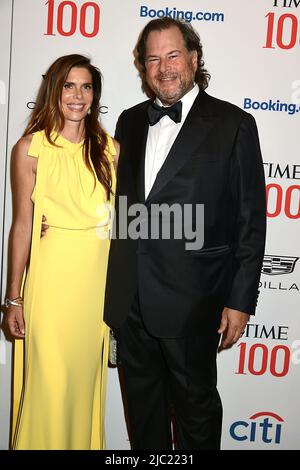 CEO of Salesforce Marc Benioff and wife Lynne Benioff attend the TIME ...