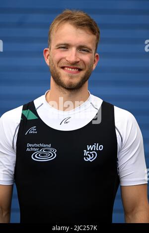 Dortmund, Germany. 09th June, 2022. The new German Eight is sailing on ...