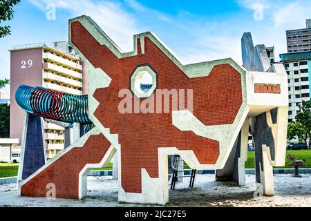Toa Payoh Dragon Playground, the dragon-shaped sand-based playground ...
