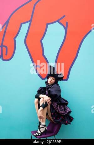 Hannah Ogden models a design from the Secrets of Witches collection by ...