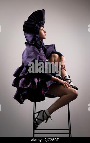 Hannah Ogden models a design from the Secrets of Witches collection by ...