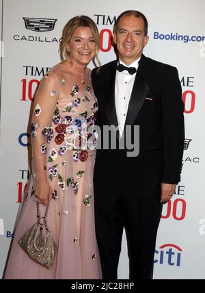Stephane Bancel and Brenda Bancel attend The Time 100 Gala at Lincoln ...