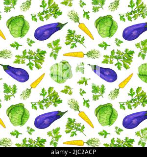 cabbage watercolor illustration on white background Stock Photo - Alamy