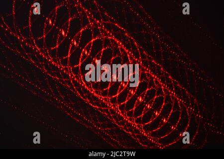 Long exposure image of laser beam on wall Stock Photo - Alamy
