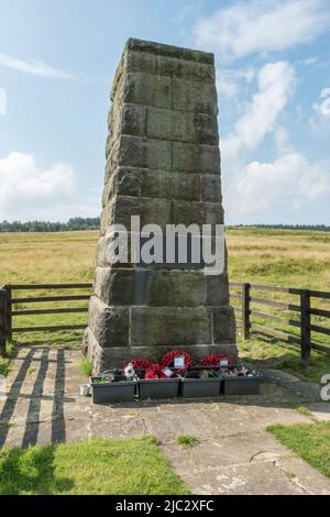 The Leeds Pals Memorial in the Yorkshire Dales National Park, near ...