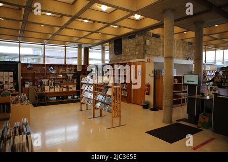 Deichman Library at Bøler, designed by Sverre Fehn and built in 1972 ...