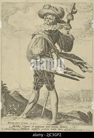 Colonel, 1700 - 1725 print A man in military offspring (a colonel), in ...