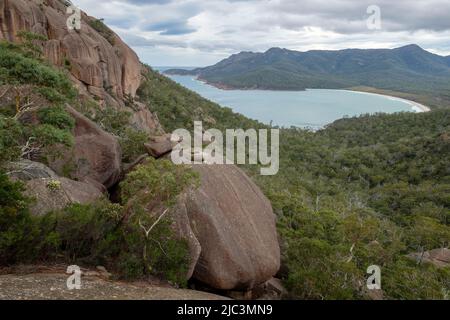 Wineglass Bay Lookout walk Stock Photo - Alamy