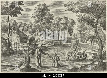 Christ Walking on the Waters, Julius Sergius Von Klever Stock Photo - Alamy