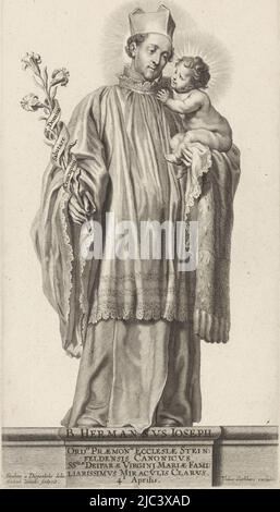 Saint Joseph, Michel Natalis, 1620 - 1668 print Saint Joseph with the ...