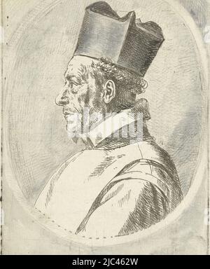Portrait of Cornelius Jansenius, bishop of Ypres. Portrait of Cornelius ...